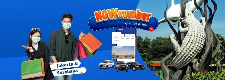 Promo Nowvember Rental Mobil di Jakarta & Surabaya Mulai Dari 280K