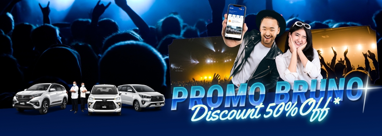 TRAC Car Rental 50% Off special for Bruno Mars Jakarta 2024 Concert